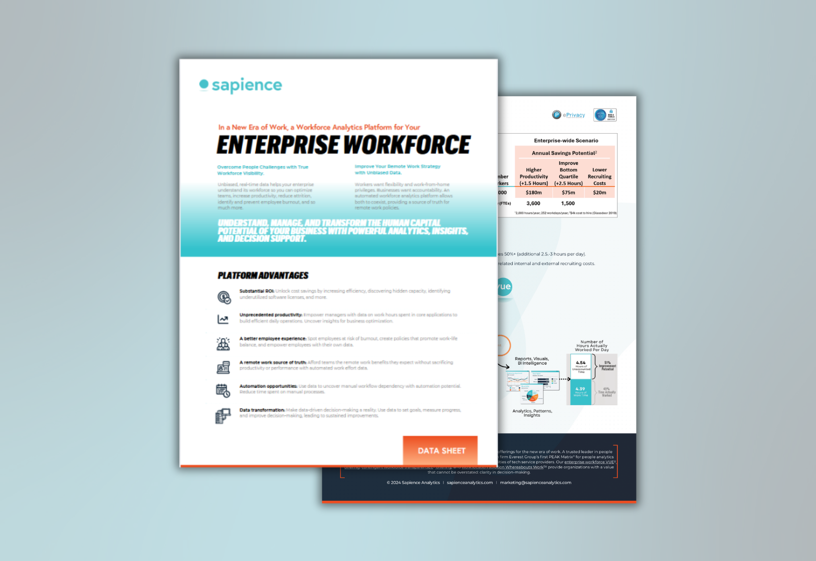 Data Sheets – Sapience Workforce Intelligence